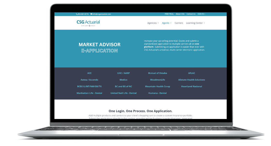 Aflac Medicare Supplement Application on CSG